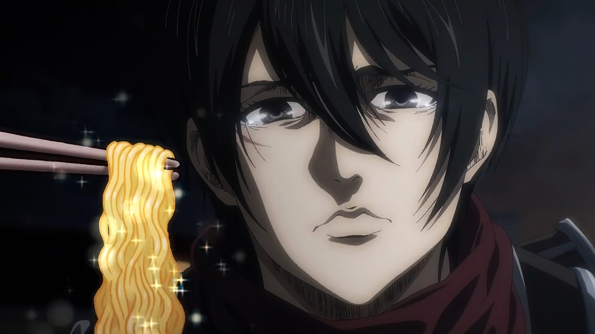 Shingeki no Kyojin: Eren y demás comen ramen en una nueva colaboración ...