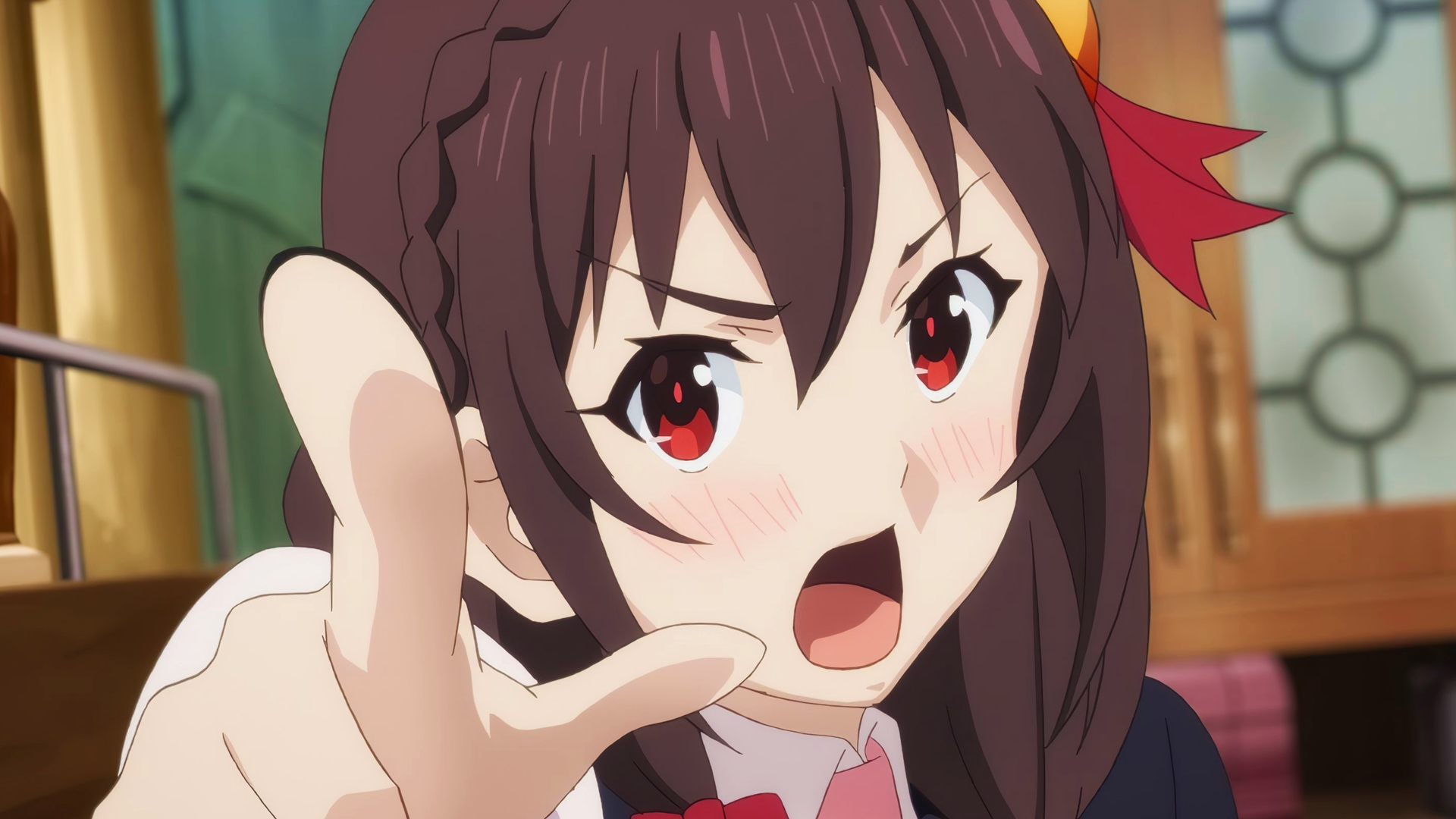 KonoSuba!: Alguien midió los grandes pechos de Yunyun | SomosKudasai