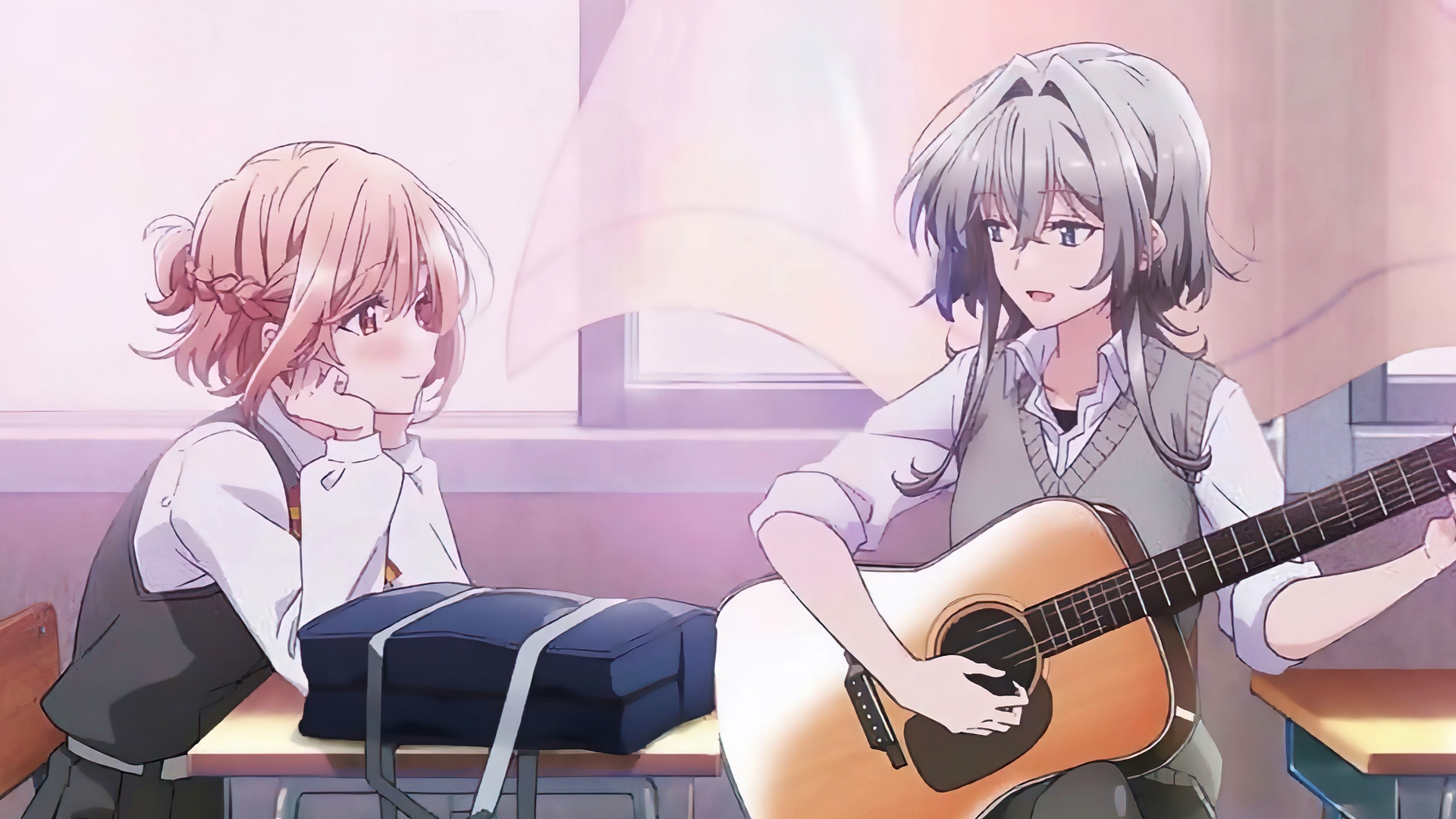 El esperado yuri Whisper Me a Love Song ya tiene un nuevo visual ...