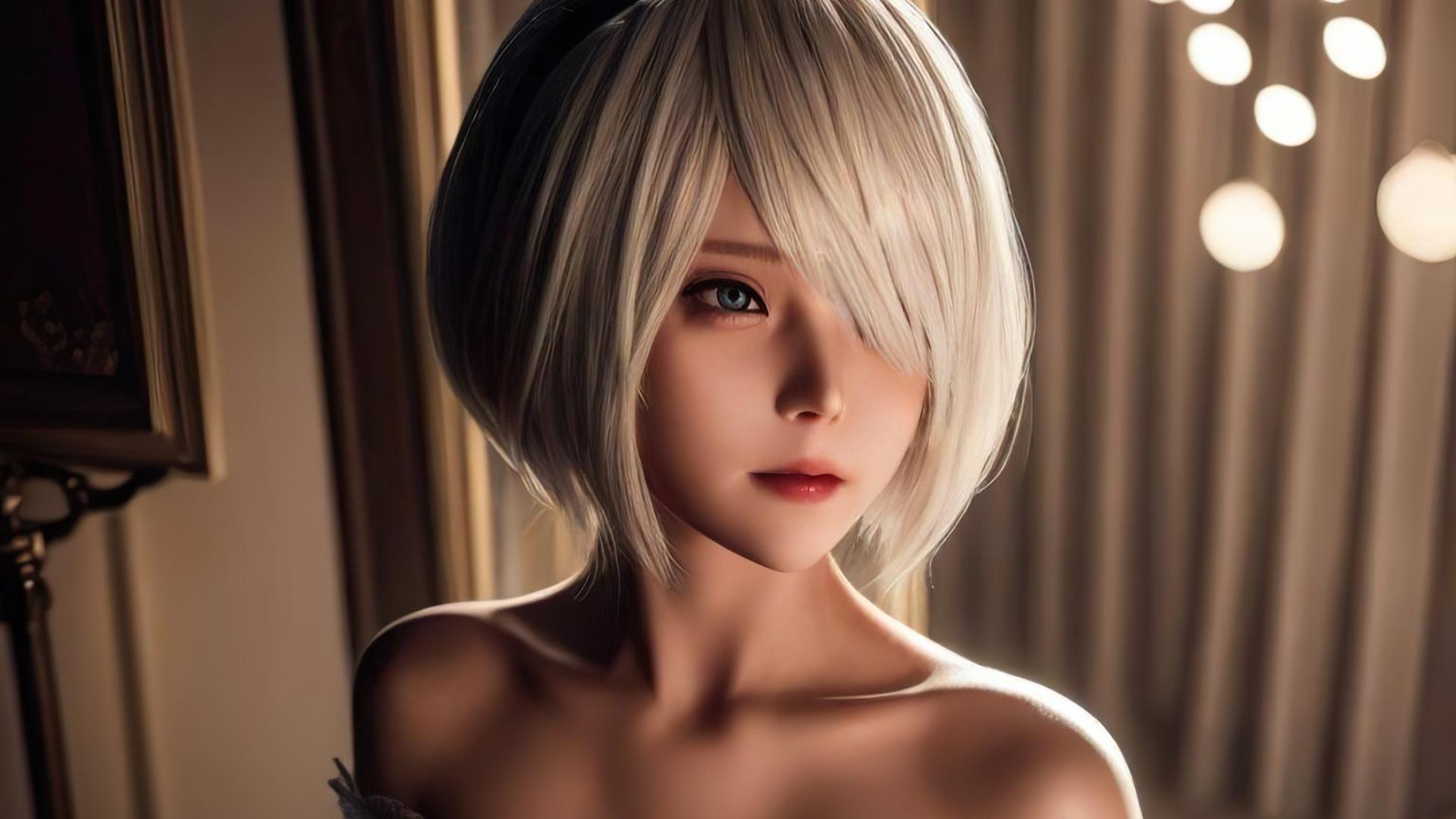 NieR: Automata: IA imagina a 2B como una chica real | SomosKudasai